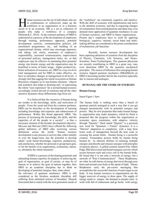 Prof. Arup Barman- HRD under the Fathom of Bottomless Paradigm | PDF