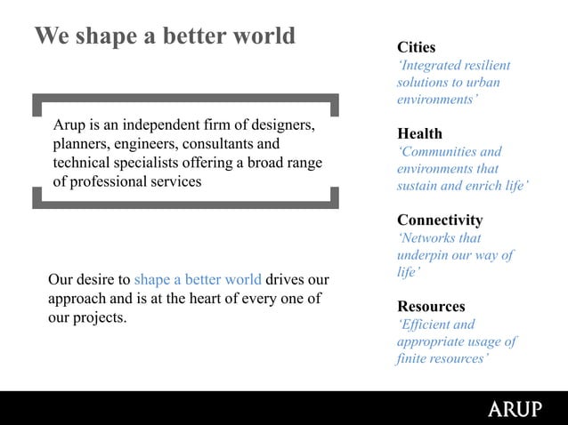 Arup Management Consulting Overview | PPTX