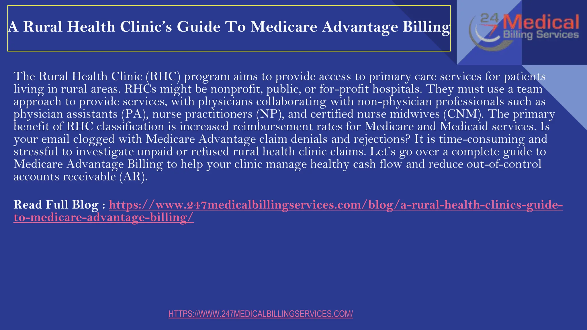 A Rural Health Clinic’s Guide To Medicare Advantage Billing.pptx