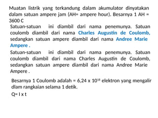 ARUS DAN MUATAN LISTRIK. dalma pebelajaran LIstrik Kelas XIpptx | PPT