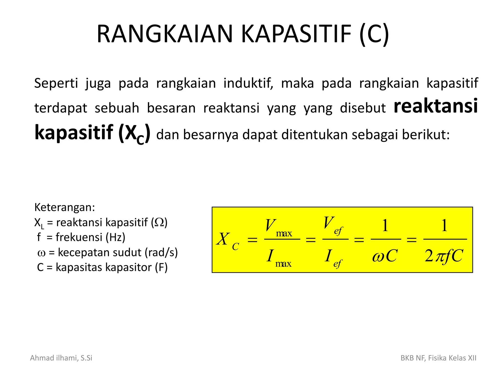 Arus dan tegangan ac | PPTX