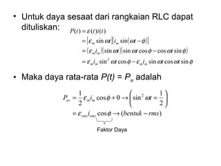 Arus dan tegangan bolak balik (ac) | PPT
