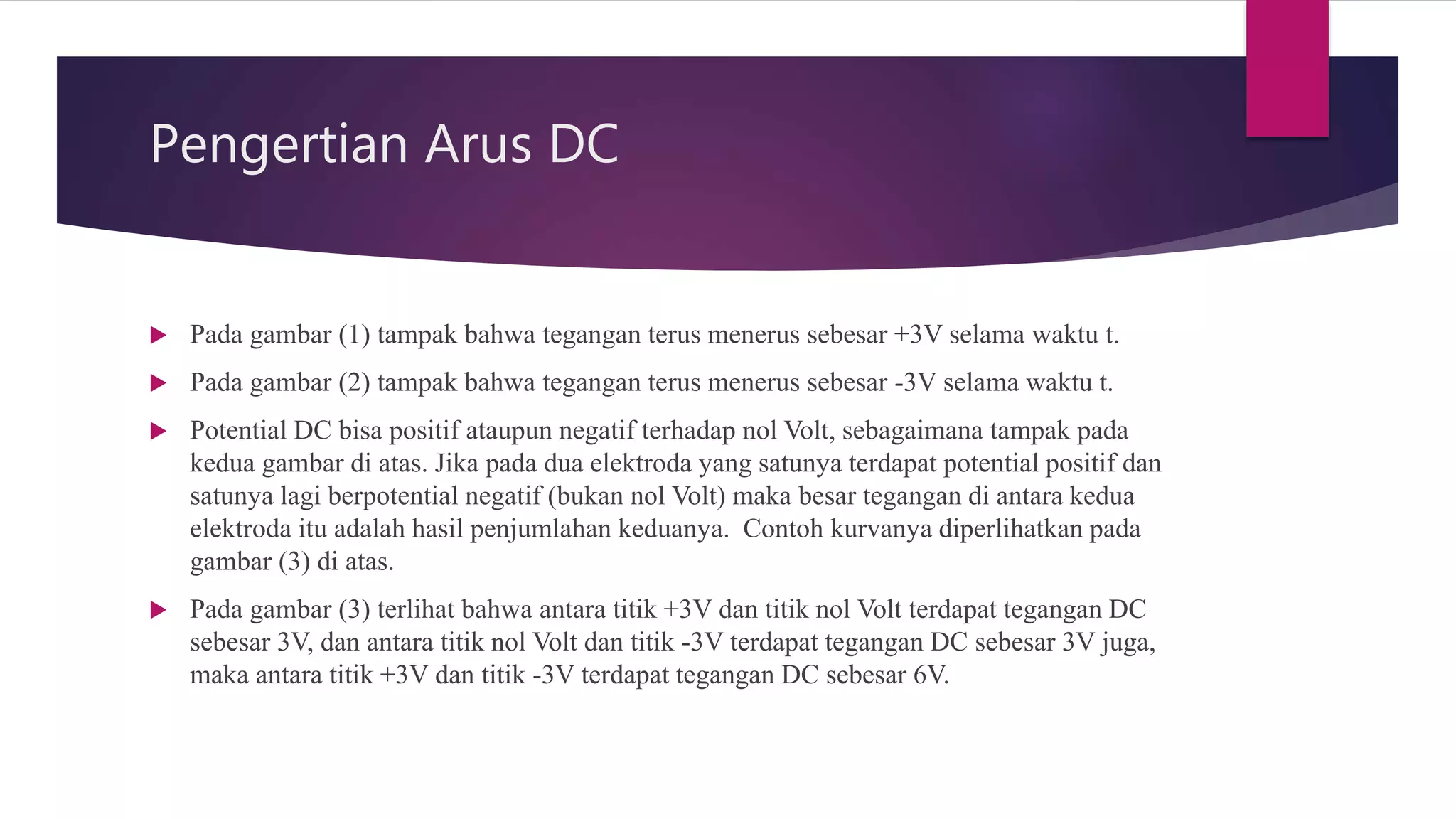 Arus dc dalam kehidupan sehari hari | PPTX