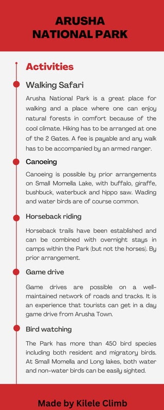 Arusha National Park | PDF