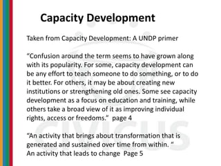 Making Sense of the Language: Capacity Development and Learning | PPTX