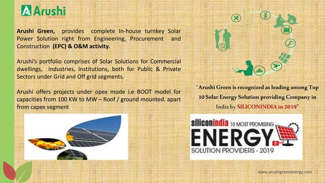 Arushi Green Energy ( India )Private Corporate Profile | PPT