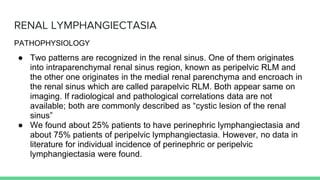 Bilateral Renal Lymphangiectasia: Case Presentation | PPTX