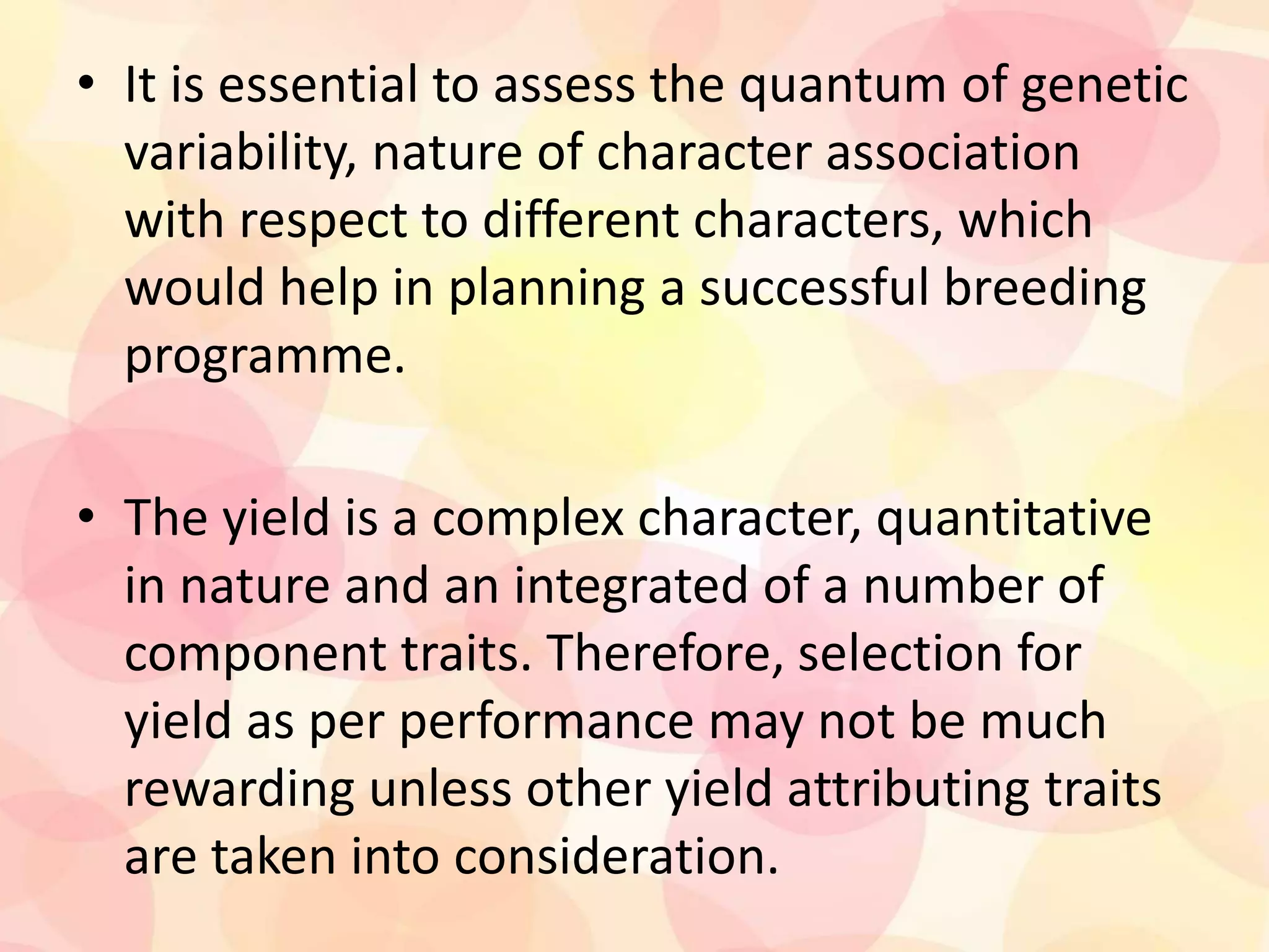 Msc. synopsis OAT Genetic diversity and molecular markers | PPTX