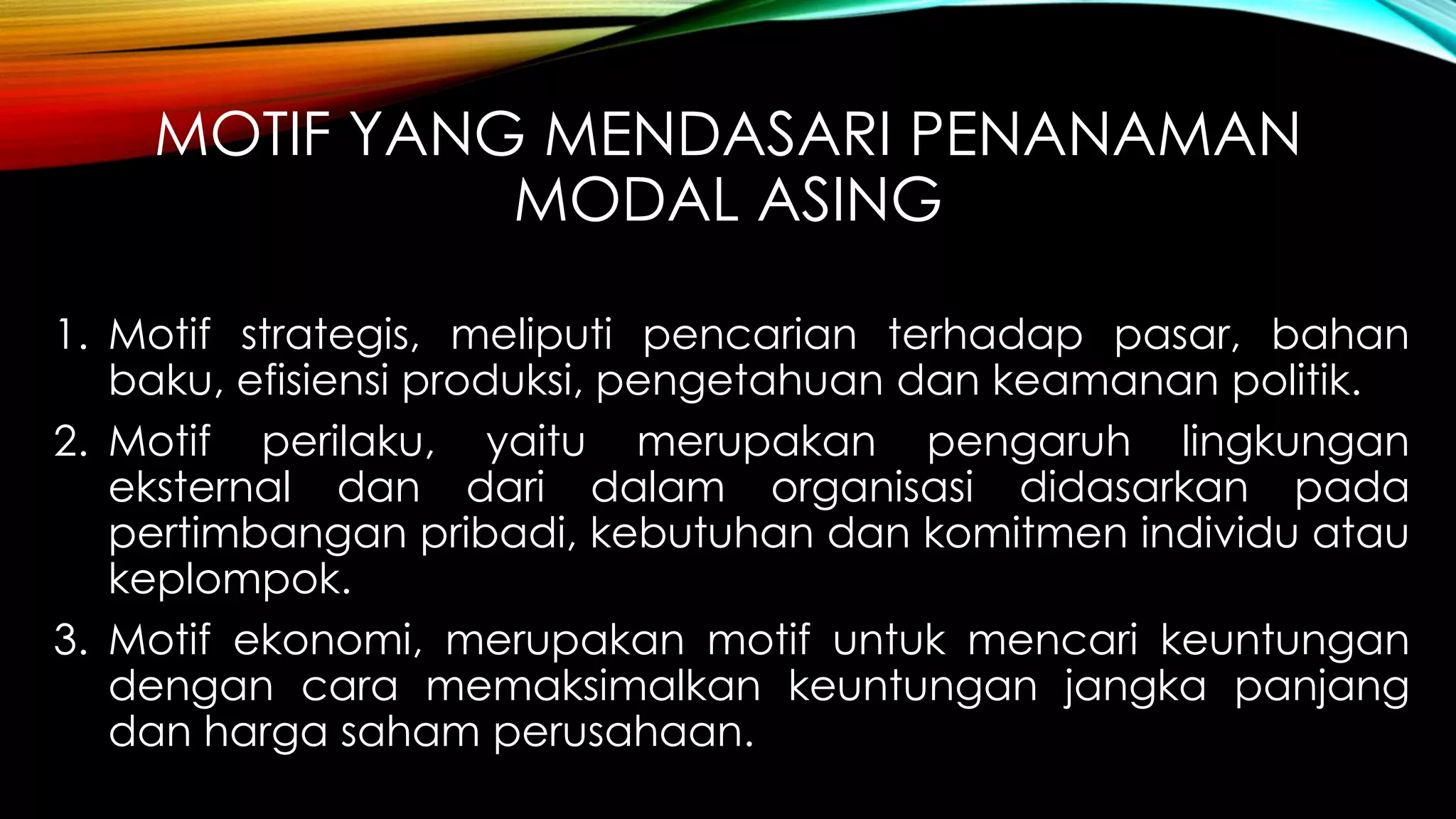 Arus modal dan bisnis internasional | PPTX