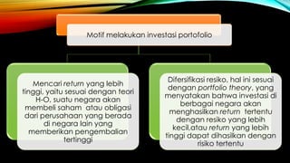 Arus modal dan bisnis internasional | PPTX