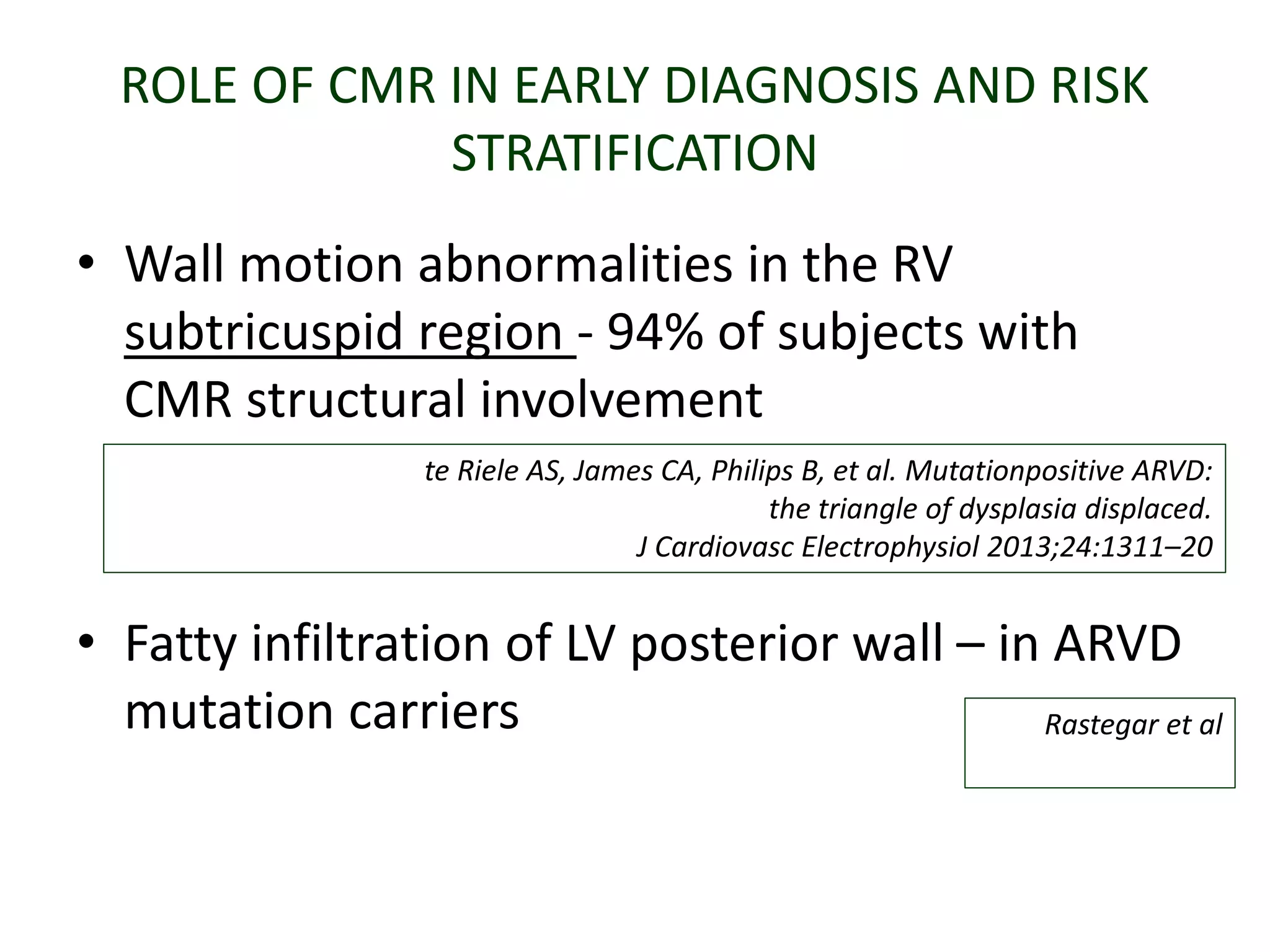 ARRHYTHMOGENIC RIGHT VENTRICULAR DYSPLASIA/CARDIOMYOPATHY | PPTX