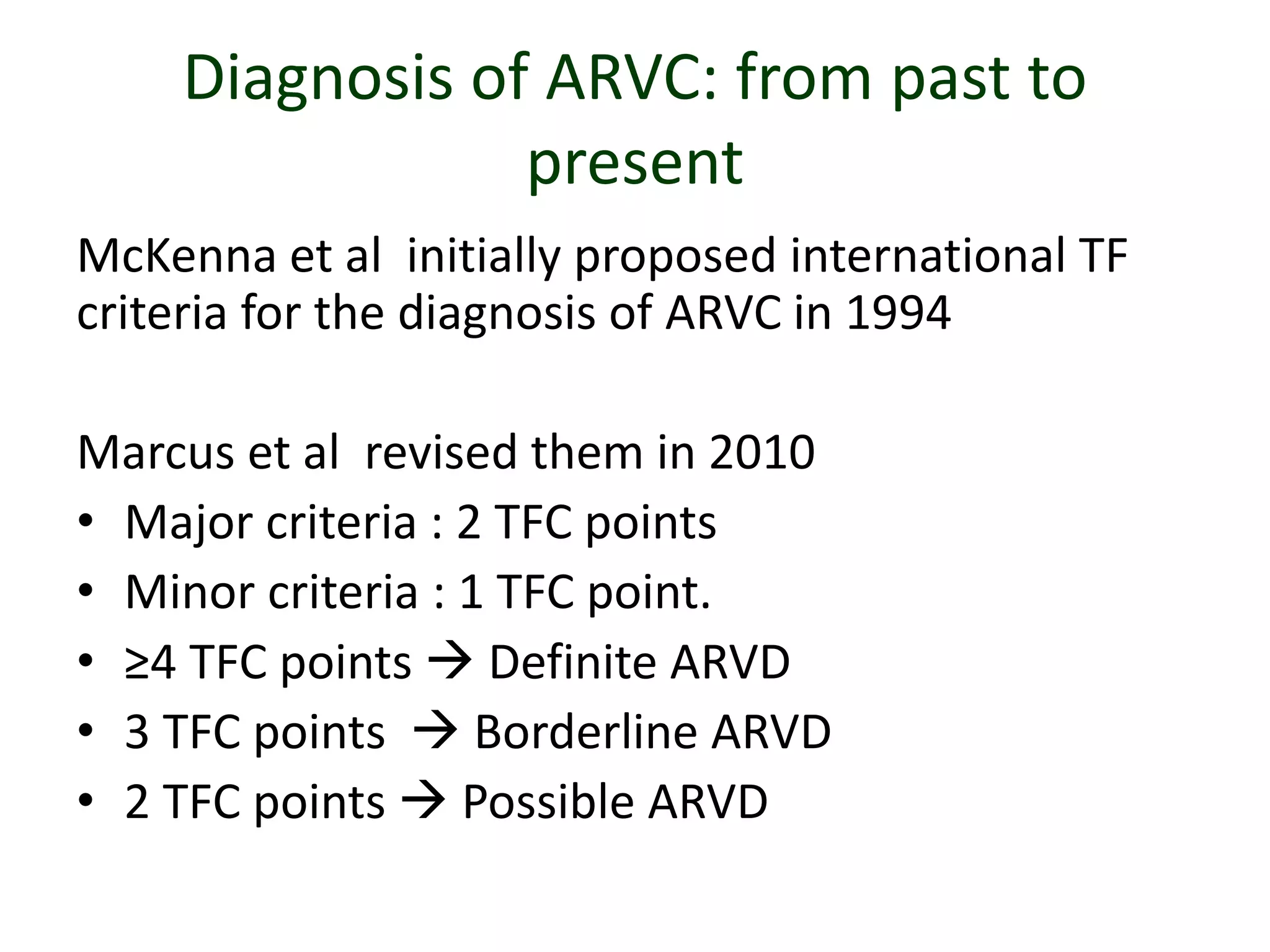 ARRHYTHMOGENIC RIGHT VENTRICULAR DYSPLASIA/CARDIOMYOPATHY | PPTX