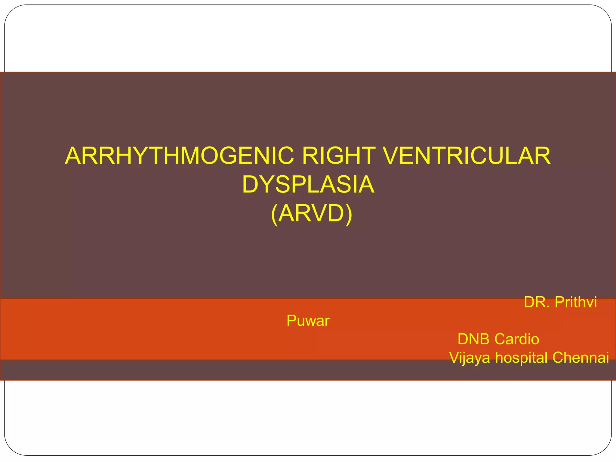 Arvd - dr prithvi puwar | PPTX