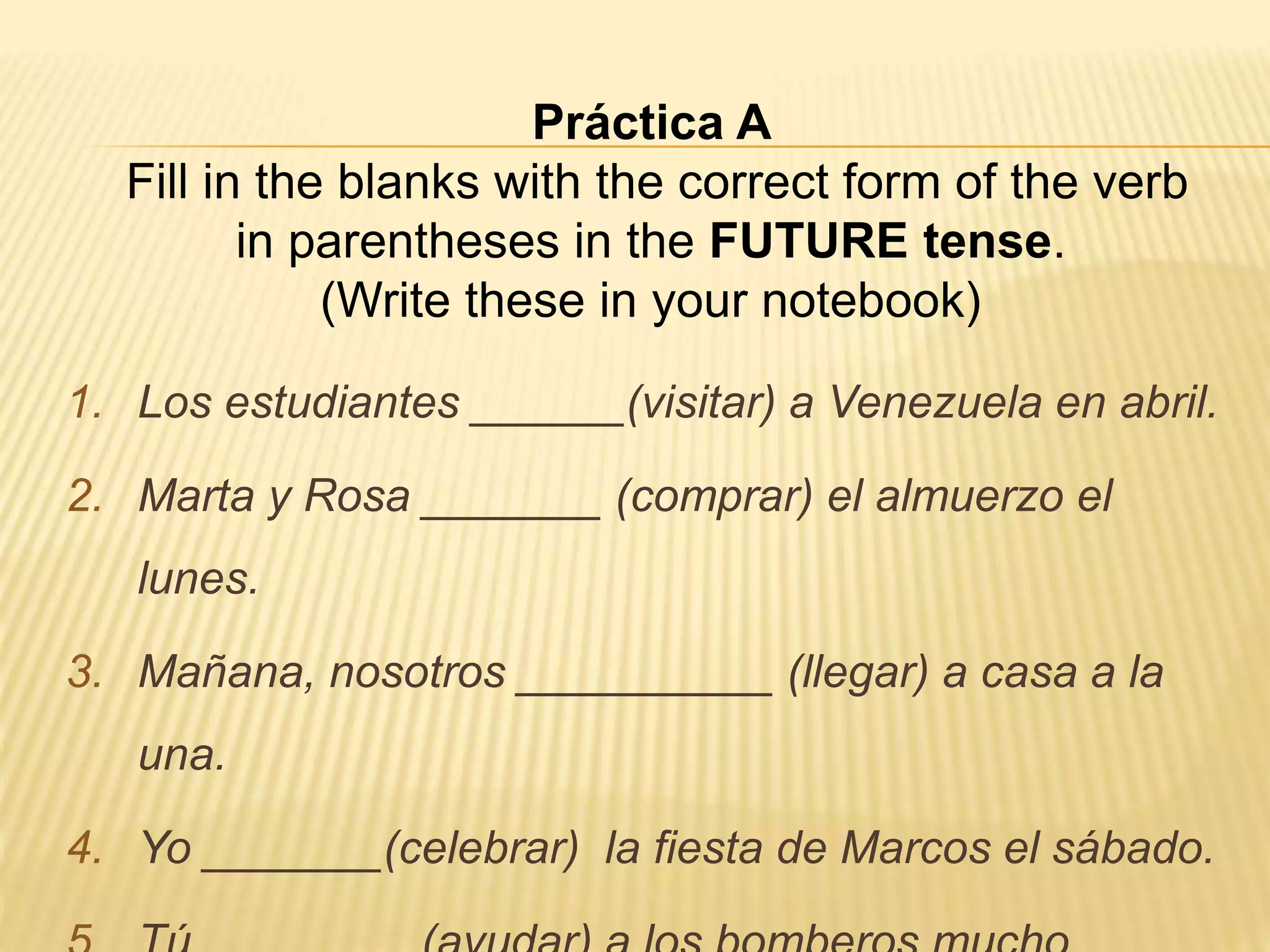 Ar verbs: past, present, & future | PPTX