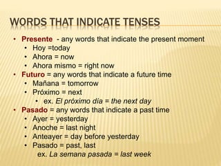 Ar verbs: past, present, & future | PPTX