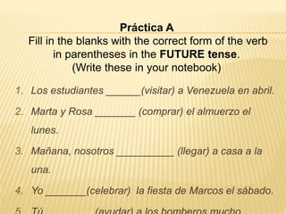 Ar verbs: past, present, & future | PPTX