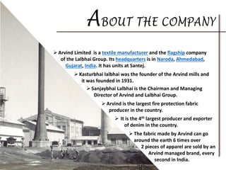 Arvind Limited | PPT