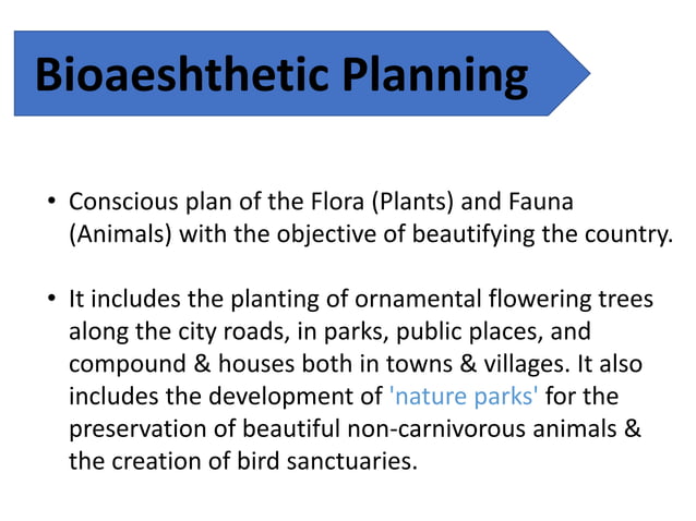 (Bio aesthetic planning) aims and objectives | PPTX | Gardening | Home ...