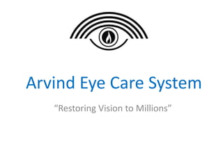 Arvind eye care system | PPTX