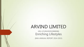 Arvind limited | PPTX