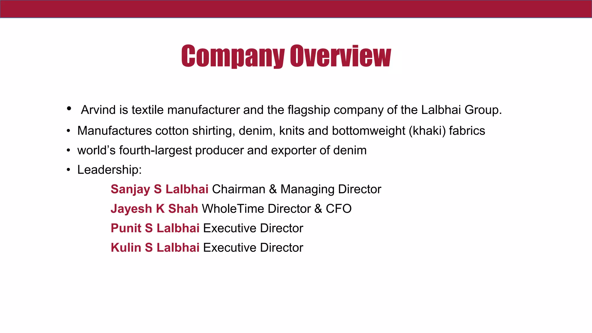 Ration Calculation Arvind ltd. | PPTX