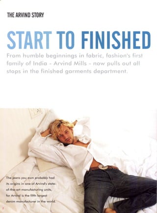 Arvind ltd garment exports division brochure | PDF
