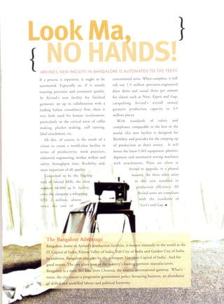 Arvind ltd garment exports division brochure | PDF