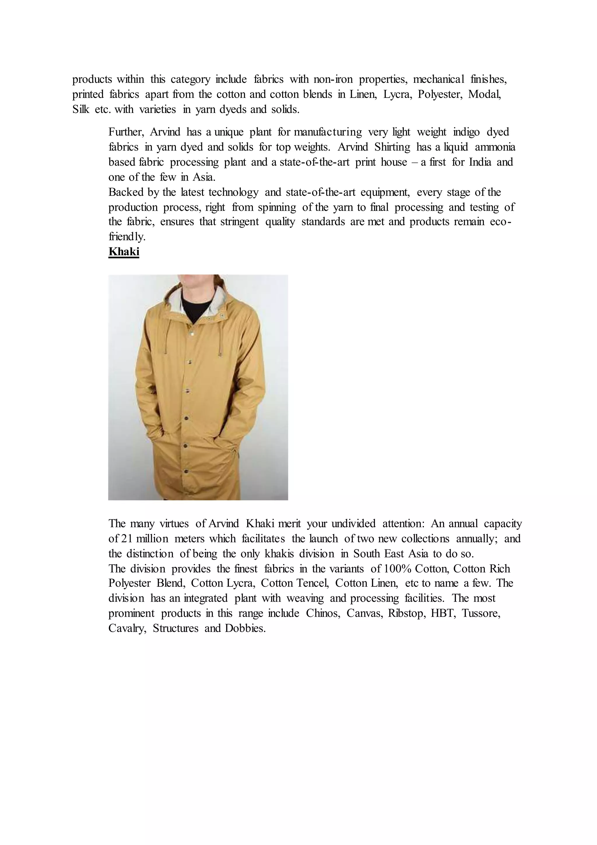 Arvind mills | DOCX
