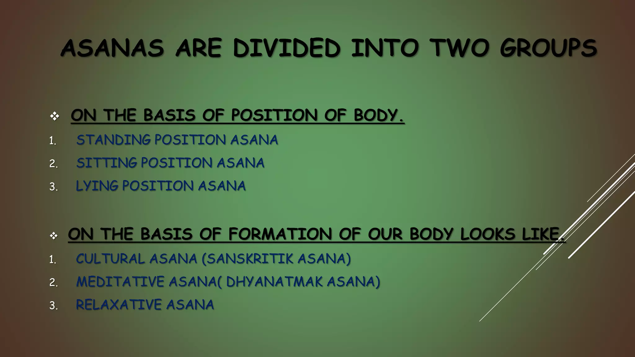YOGA ASANA (ARVIND MATHUR) | PPTX