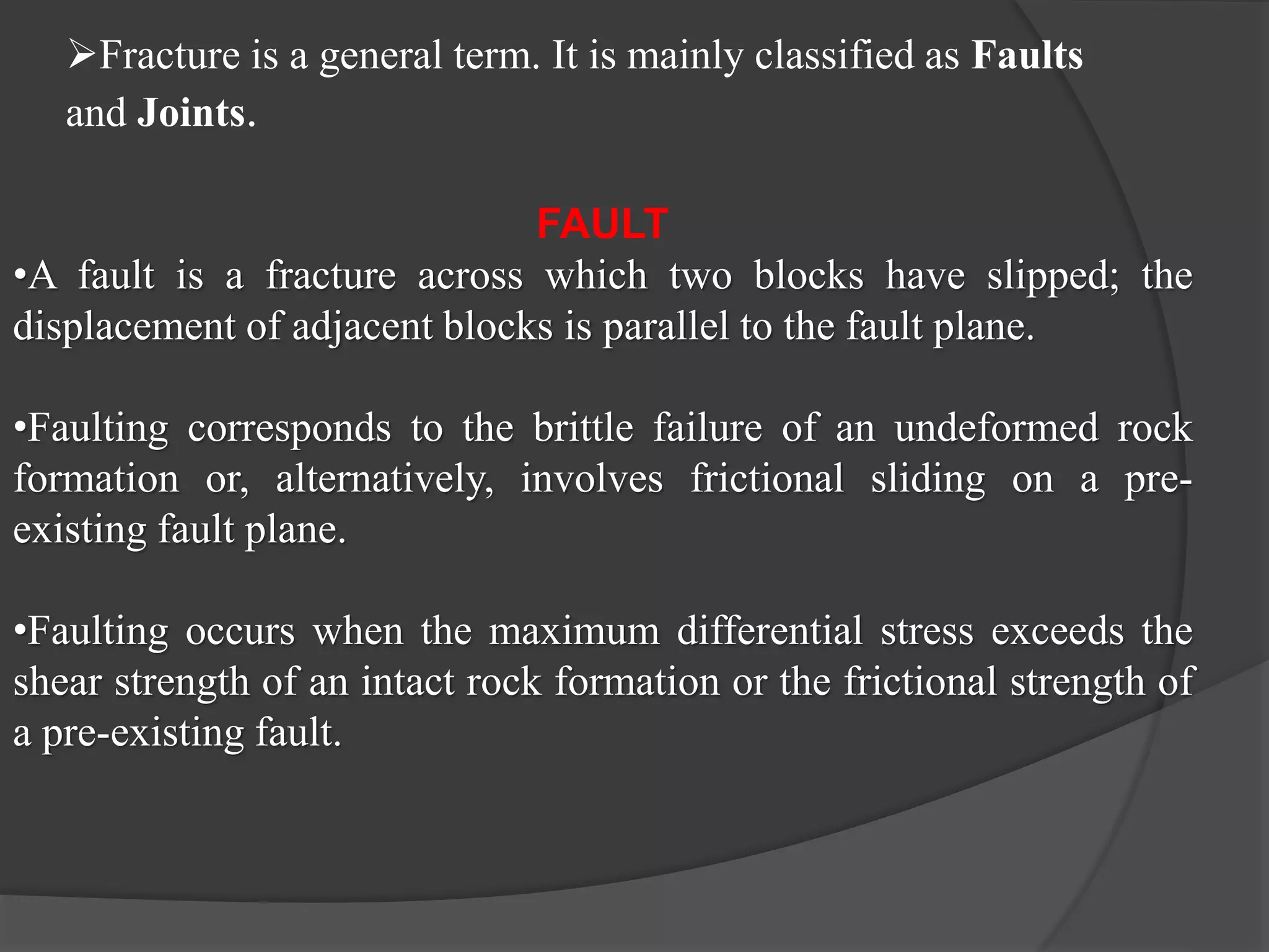Fractures | PPSX | Geology | Science