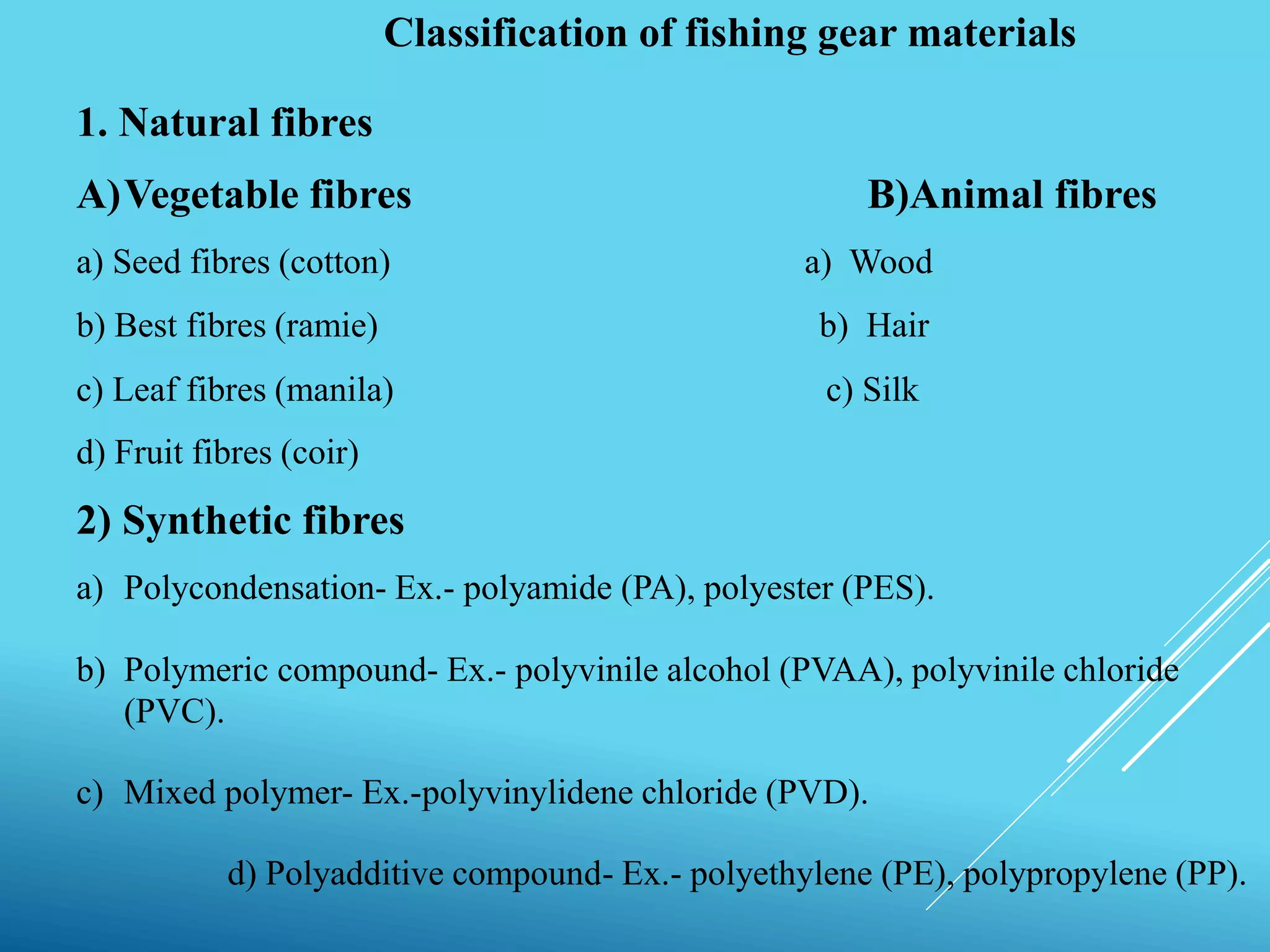 CLASSIFICATION OF FISHING GEAR | PPTX