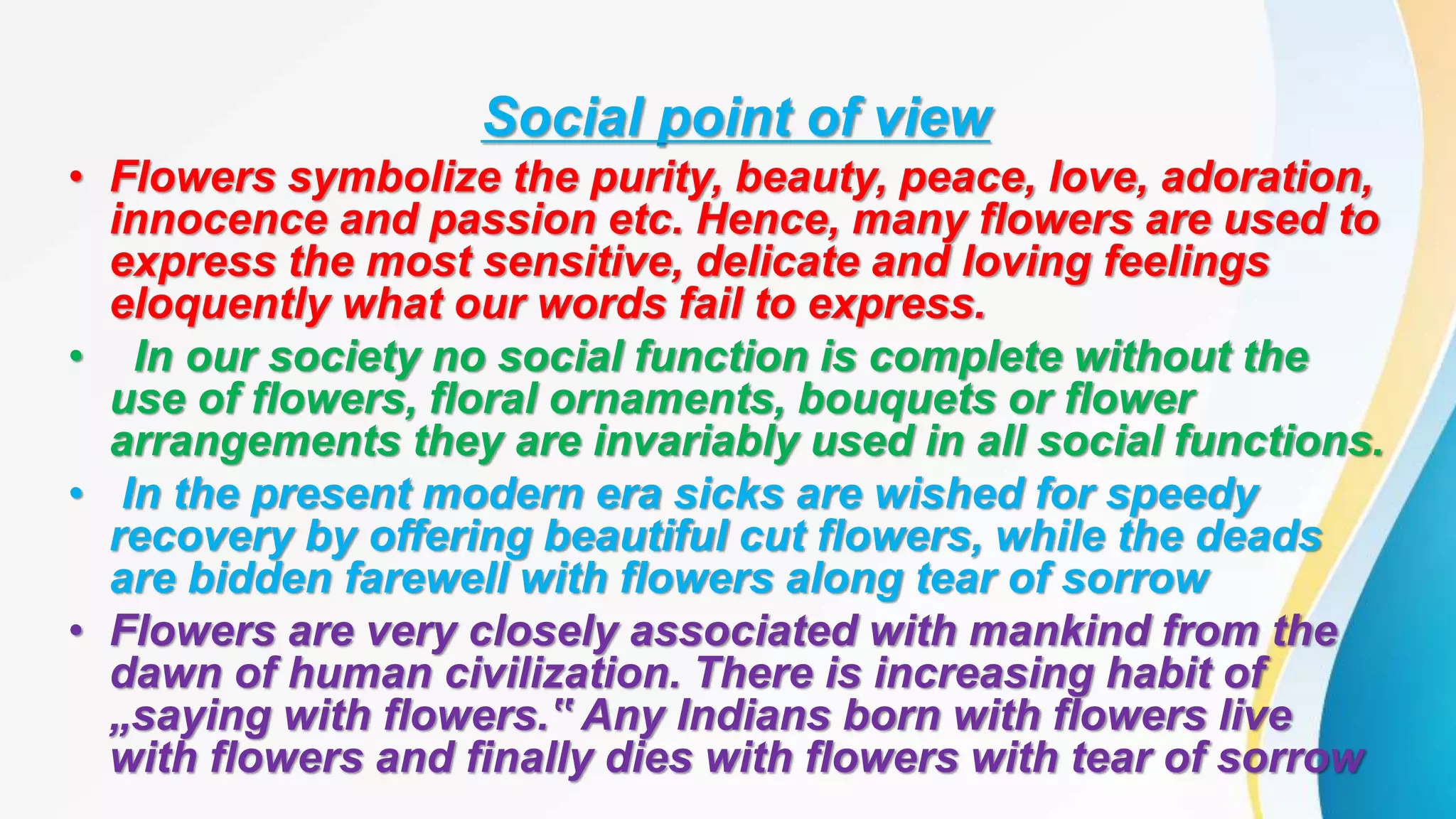 importance scope and bottle necks of floriculture industry in india | PPTX