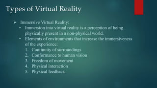 Virtual Reality & Augmented Reality | PPTX