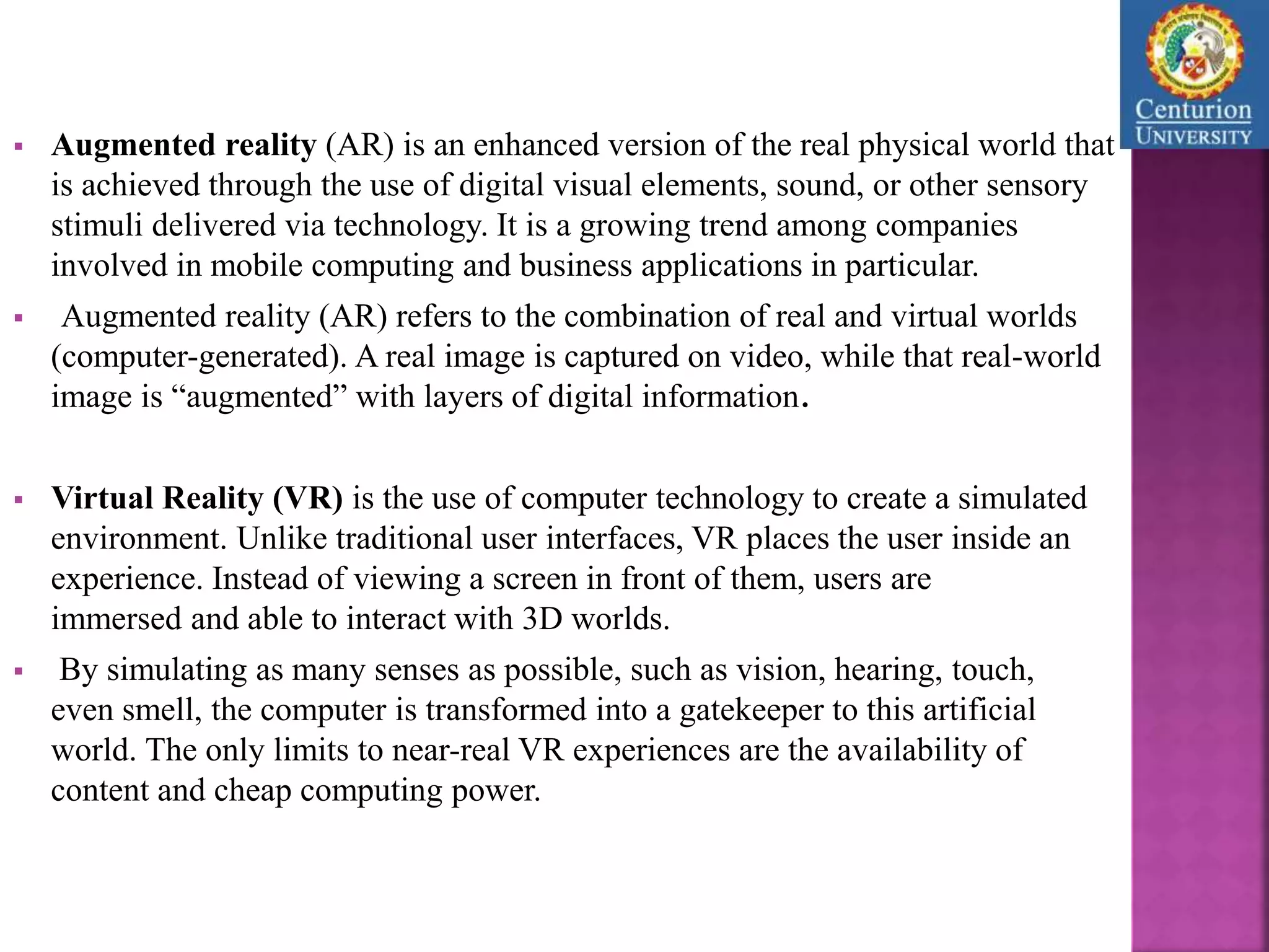 Ar vr group ppt | PPT