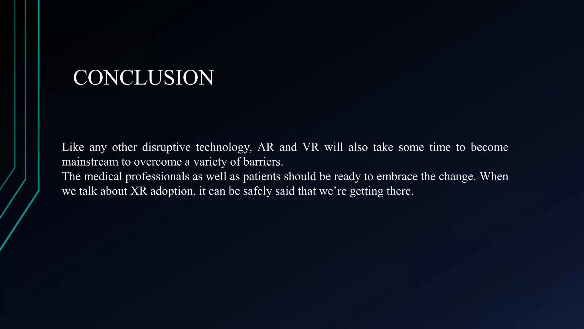 AR/ VR IN HEALTH CARE INDUSTRY | PPTX