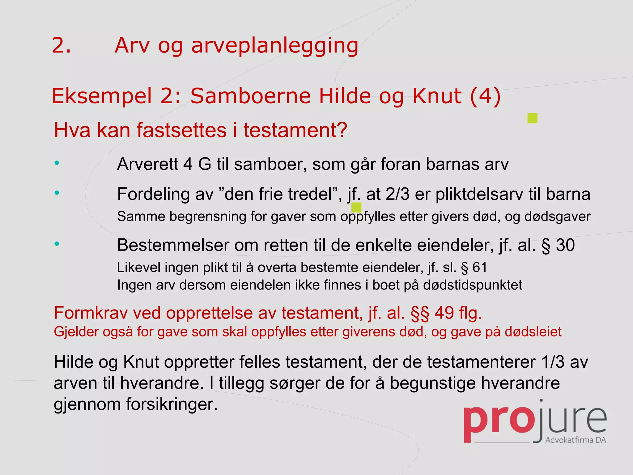 Arv og generasjonsskifte | PPT