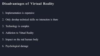 augmented and virtual reality basd on extented reality | PPT