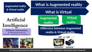 Augmented Reality vs Virtual Reality | AR vs VR | PPTX