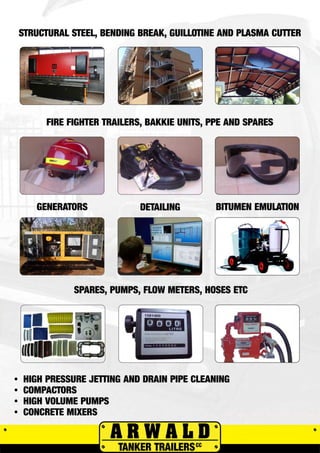 Arwald Tanker Trailers: Company Profile | PDF