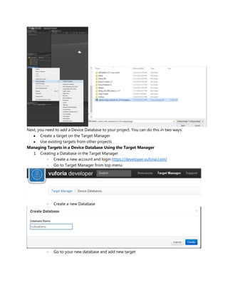 AR with vuforia | DOCX