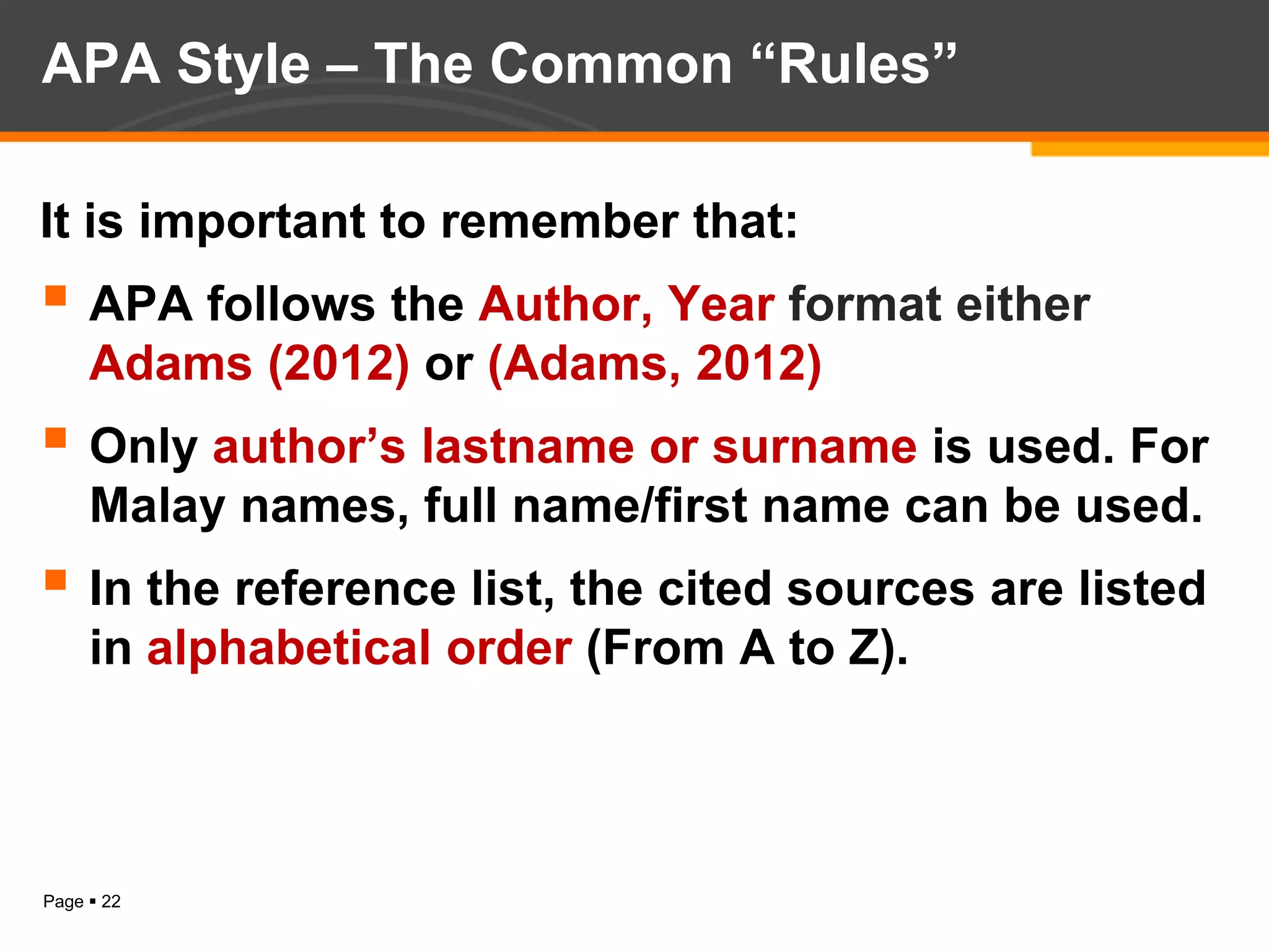 Introduction to Citations and Referencing | PPTX