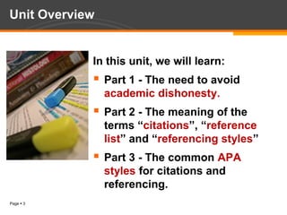 Introduction to Citations and Referencing | PPTX