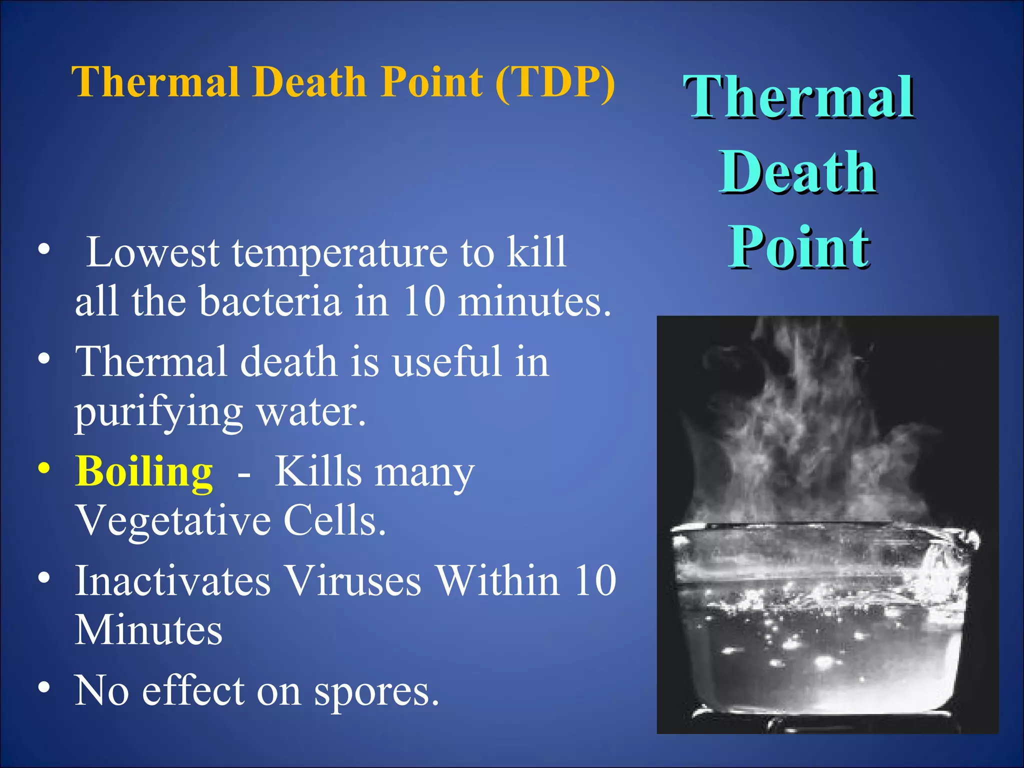 Control of Microorganisms Various Physical & Chemical Methods | PPT