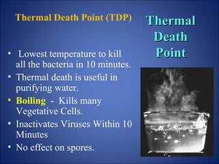 Control of Microorganisms Various Physical & Chemical Methods | PPT