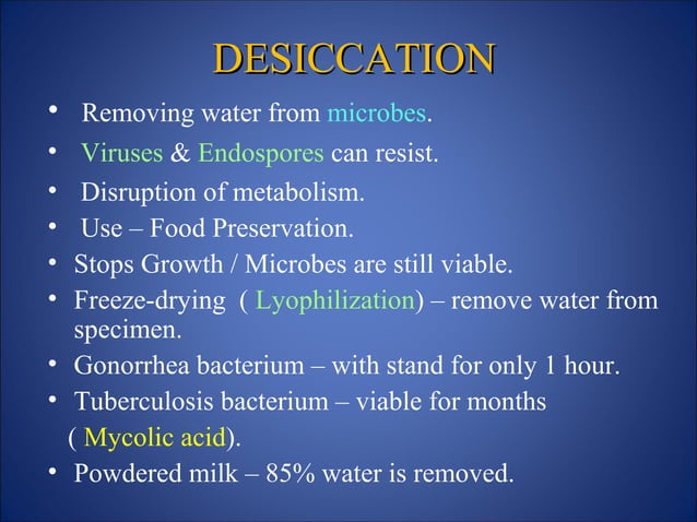 Control of Microorganisms Various Physical & Chemical Methods | PPT ...