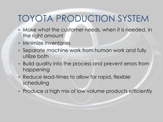 Toyota production system | PPTX