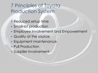Toyota production system | PPTX
