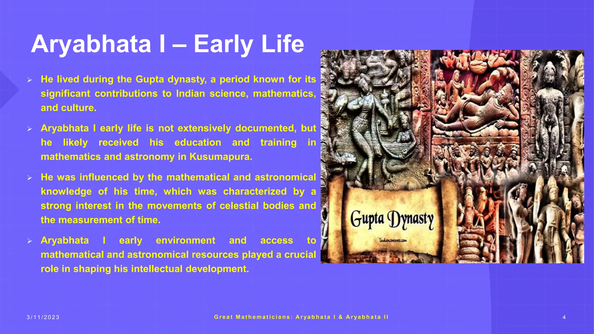 Aryabhata I, II of mathematics of both.pptx | Hinduism | Religion ...