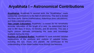 Aryabhata I, II of mathematics of both.pptx