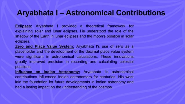 Aryabhata I, II of mathematics of both.pptx | Hinduism | Religion ...